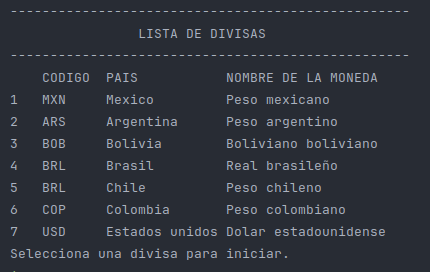 Conversor de monedas. | Conversor-de-monedas